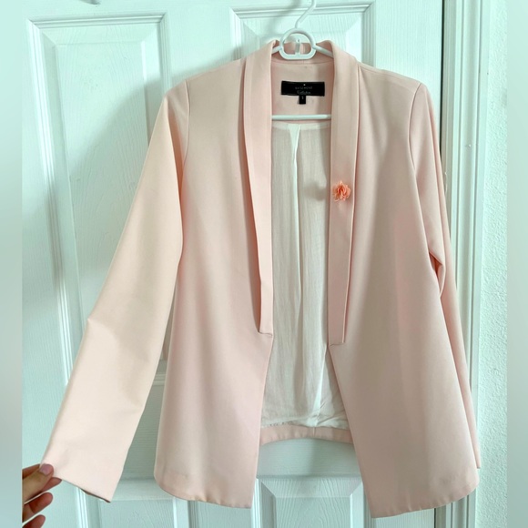 Basement | Jackets & Coats | Blush Pink Basement Blazer | Poshmark